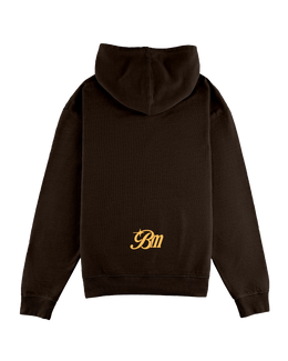 Iconic Bm Dark Brown Hoodie – BMCollective