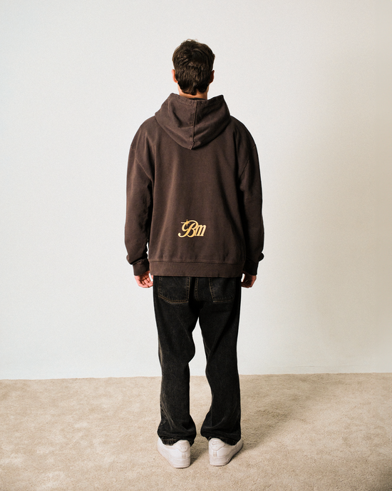 Iconic Bm Dark Brown Hoodie – BMCollective
