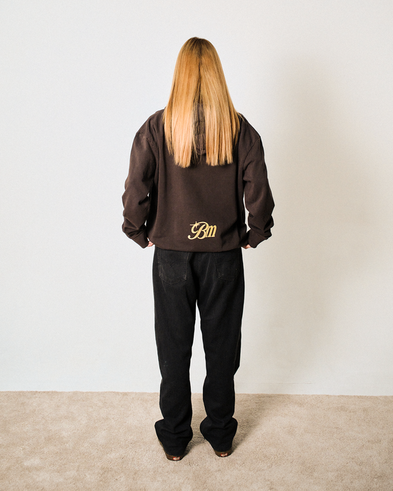Iconic Bm Dark Brown Hoodie – BMCollective