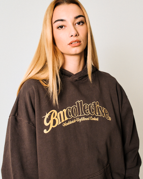 Iconic Bm Dark Brown Hoodie – BMCollective